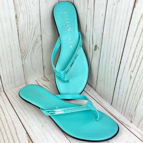 Italian Shoemakers | Shoes | Italian Shoemakers Sequined Turquoise ...